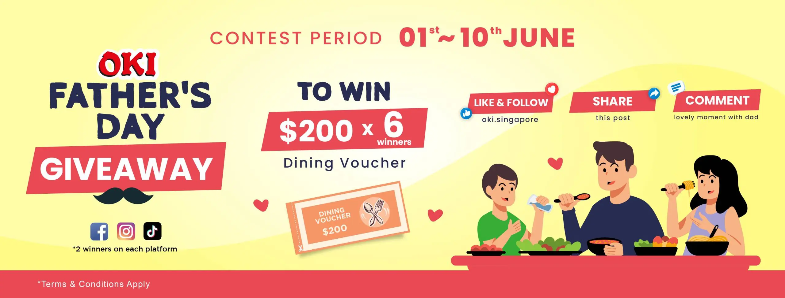 OKI Father's Day Giveaway 2024-Terms and Conditions - OKI Singapore ...