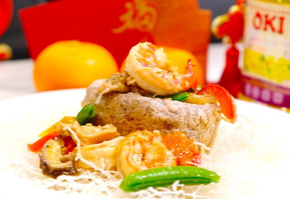 Crispy Golden Yam Ring - OKI Singapore